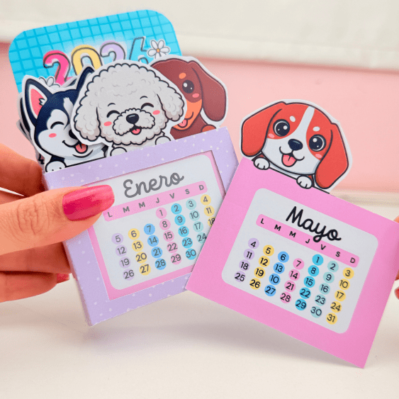 CALENDARIO PERRITOS CUTE 2026 – Creacin-Kits imprimibles- Cursos y ...